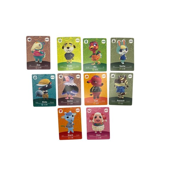 Nintendo | Toys | Animal Crossing Amiibo Series 5 Villager Cards Set Of ...